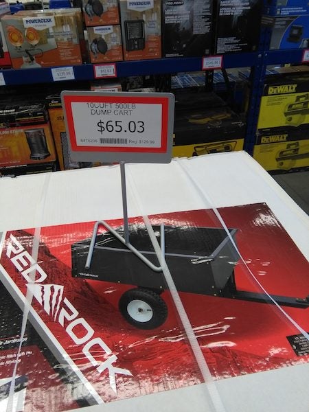 [Princess Auto] HOT - 500Lb Utility Dump Cart Trailer 10CUFT $50.97 Reg ...