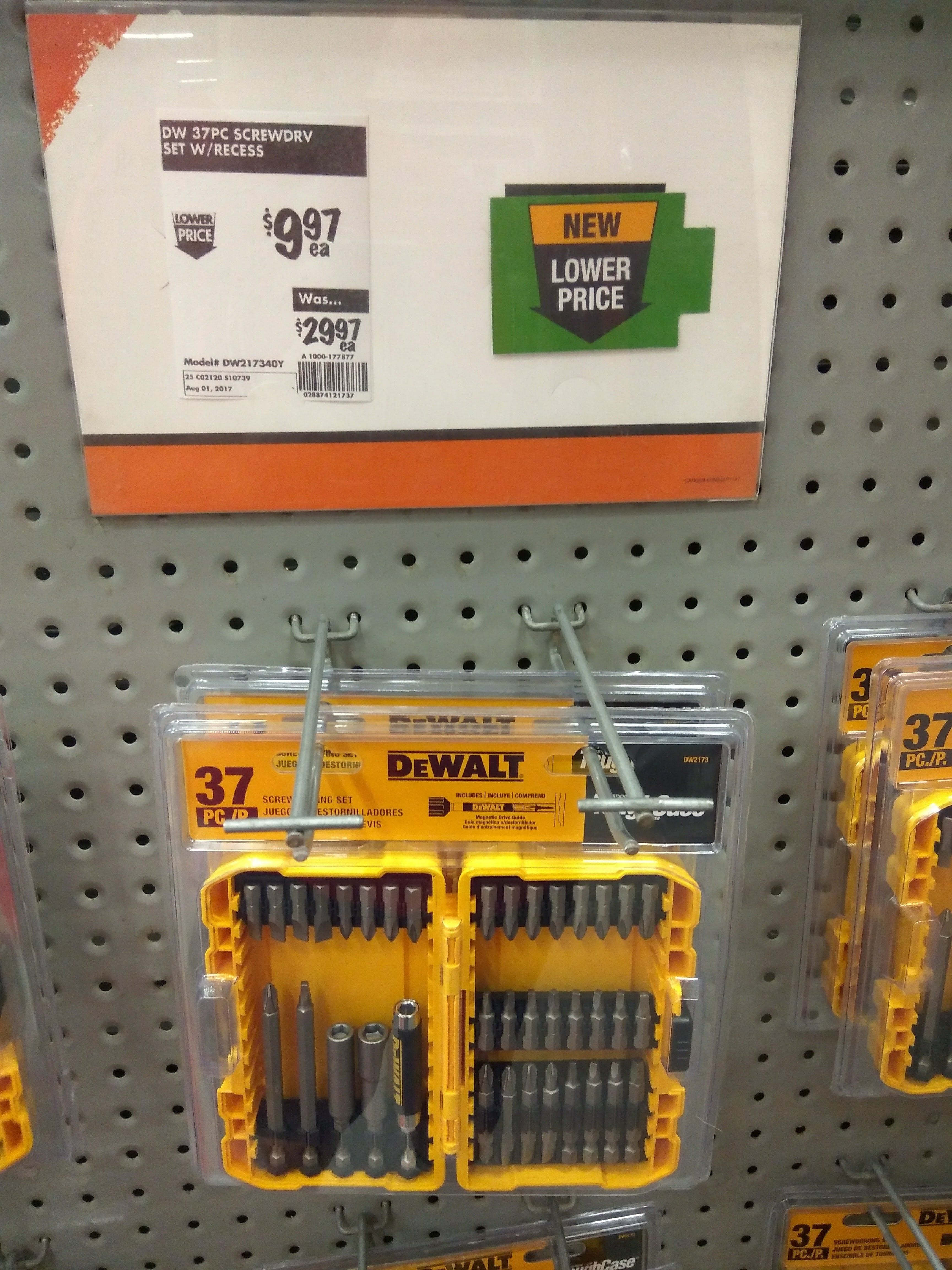 [Homedepot] DEWALT Model # DW2173, 37-Piece Screwdriver Set with Recess ...