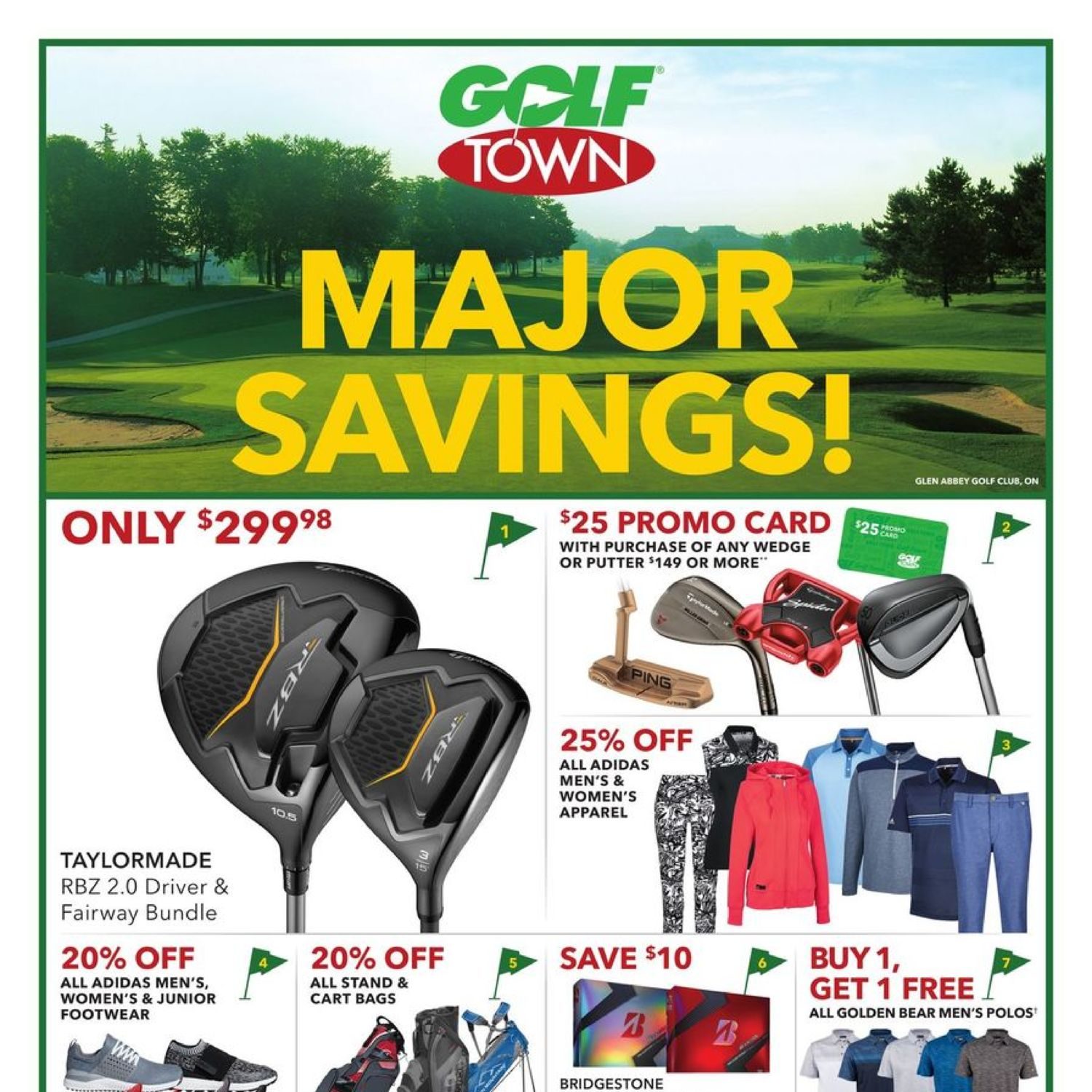 Golf Town Weekly Flyer - Major Savings! - Apr 5 – 18 - RedFlagDeals.com