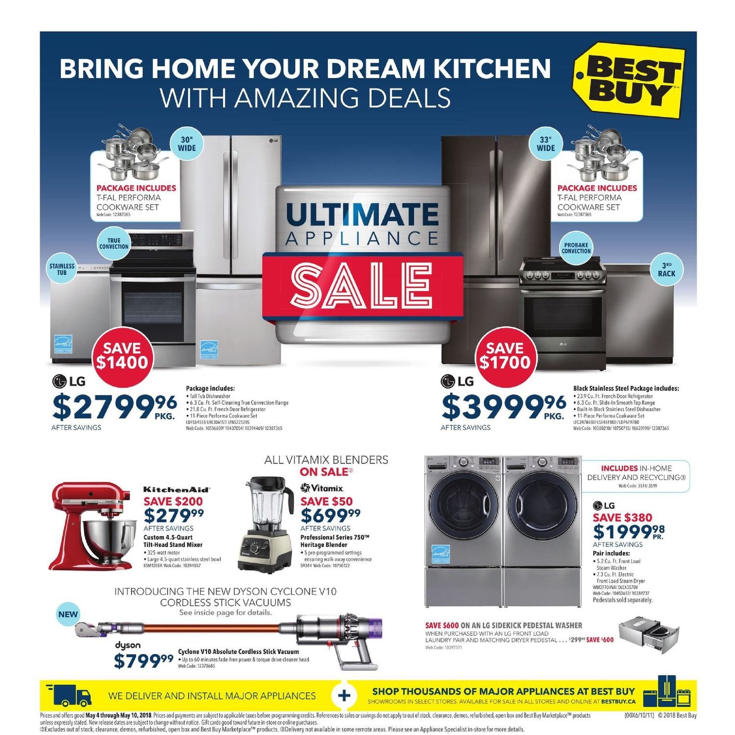 Best Buy Weekly Flyer - Weekly - Ultimate Appliance Sale - May 4 – 10 ...