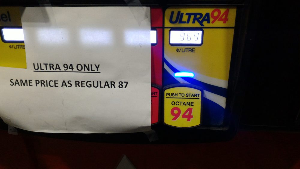  Petro Canada Ultra 94 Gas 96 9 Cents At Petro Westney N Taunton