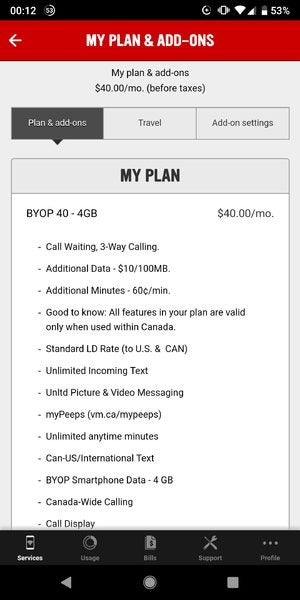 [Virgin Mobile] Virgin Mobile Ontario $40/4GB BYOD plan via Loyalty ...