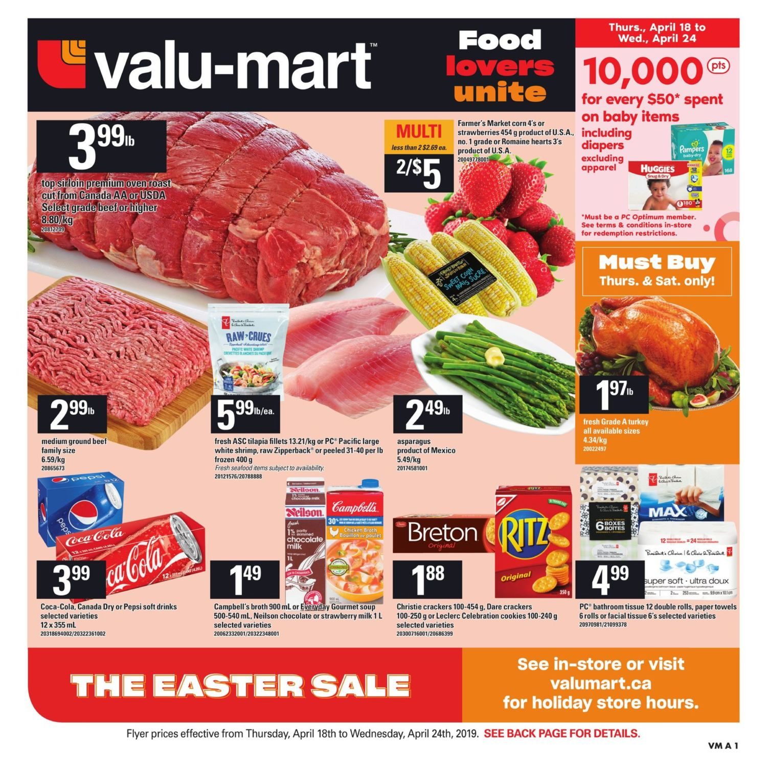 Valu-Mart Weekly Flyer - Weekly - The Easter Sale - Apr 18 – 24 ...