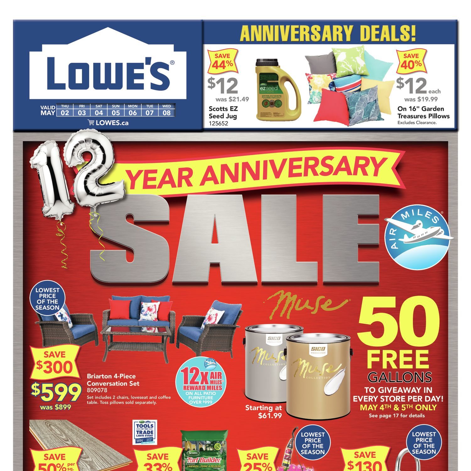 Lowe's Weekly Flyer - Weekly - 12 Year Anniversary Sale - May 2 – 8 ...