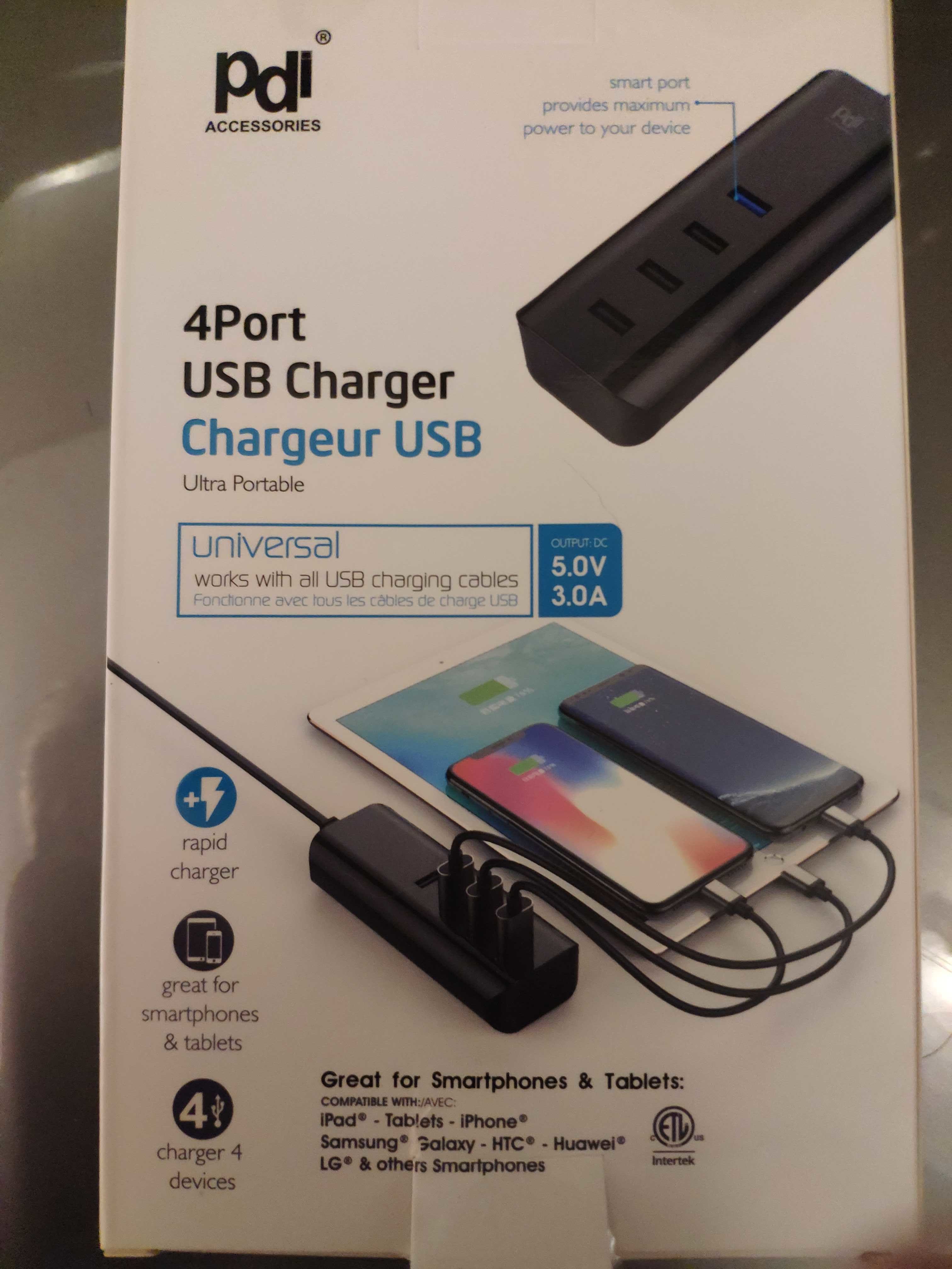 [Dollarama] PDI 4Port USB Charger 5V/3A - 4$ - RedFlagDeals.com Forums