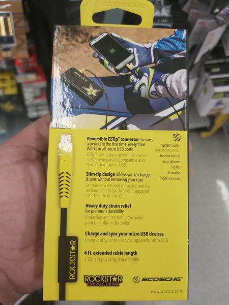 [Dollarama] Dollarama. $4 Scosche micro USB /USB A cable w/lifetime ...