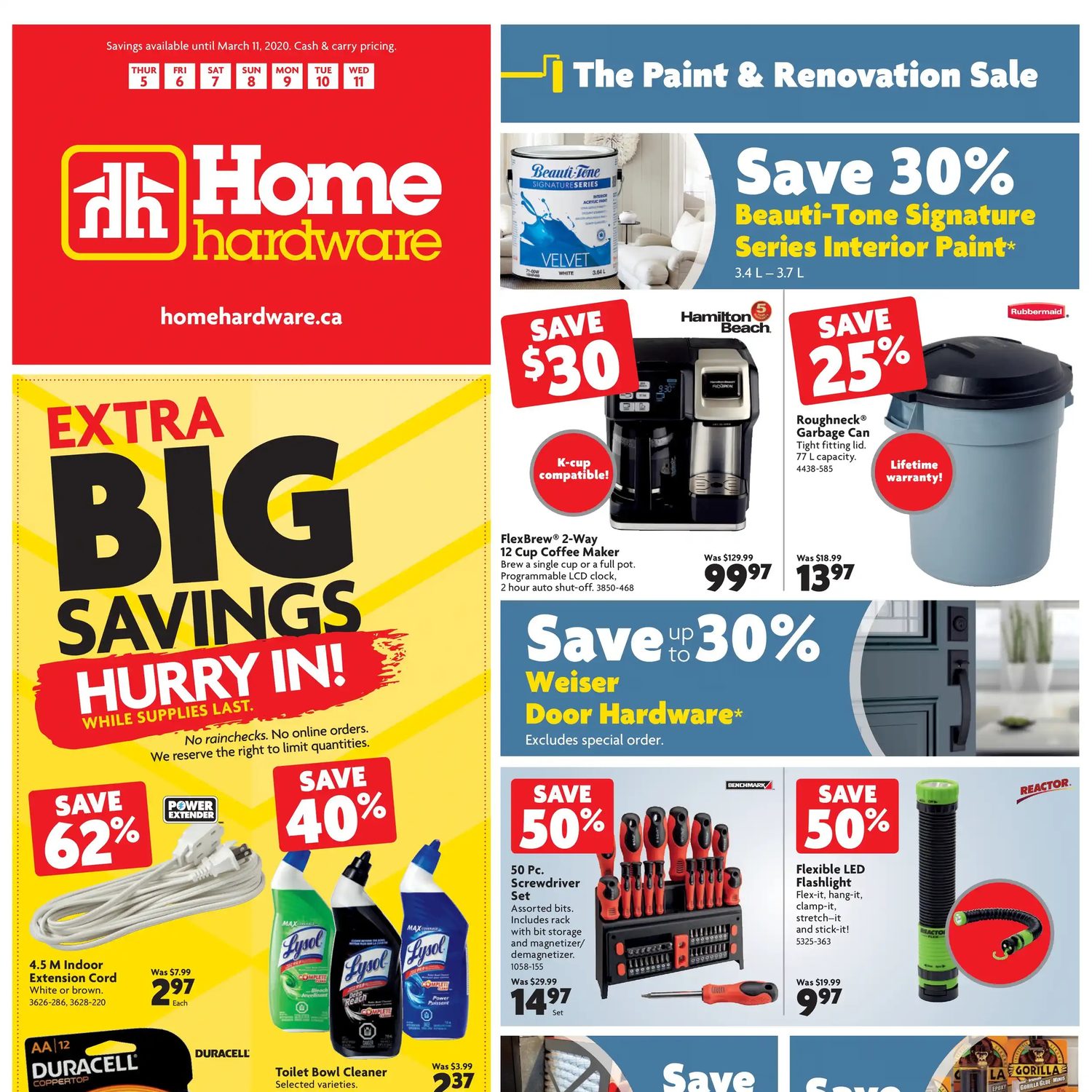 Home Hardware Weekly Flyer - Weekly - The Paint & Renovation Sale - Mar ...