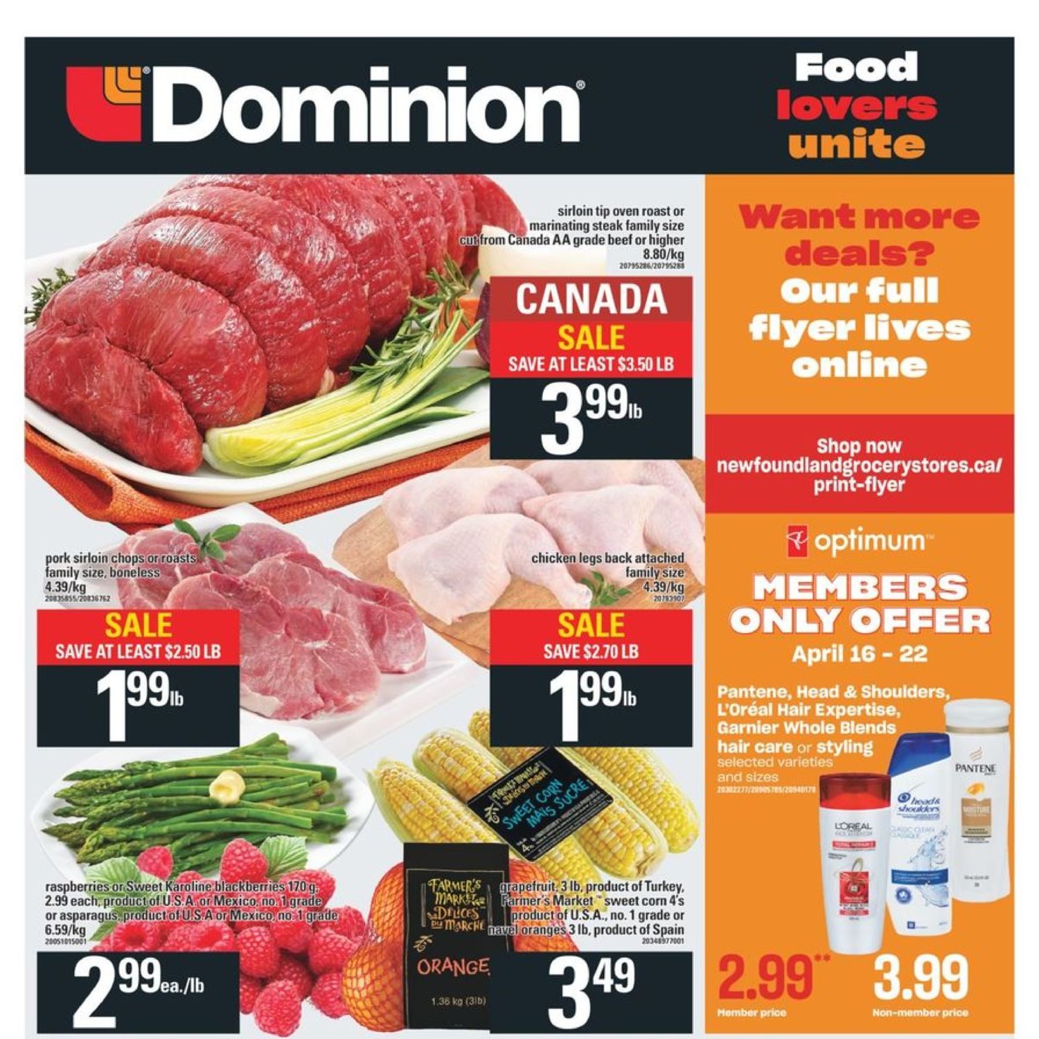 Dominion Weekly Flyer - Weekly Specials - Apr 16 – 22 - RedFlagDeals.com
