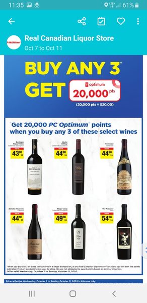 Real Canadian Liquorstore - J Lohr Cab $19.98 + 3000 PCO points -AB ...