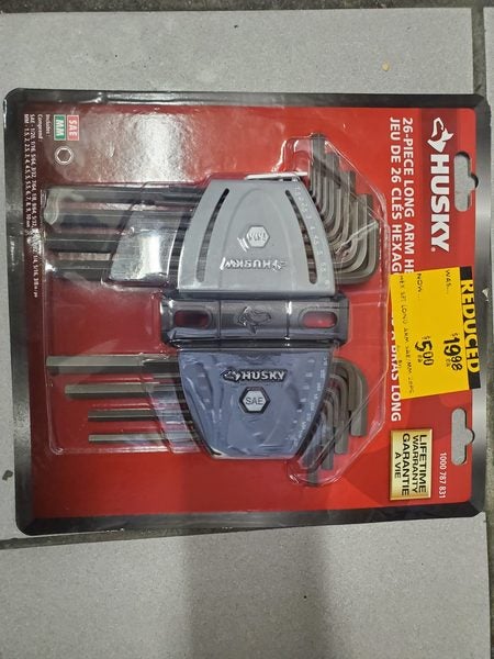 [Home Depot] YMMV Husky 26 pc Long Arm Hex Key Set ( Allen Key ...