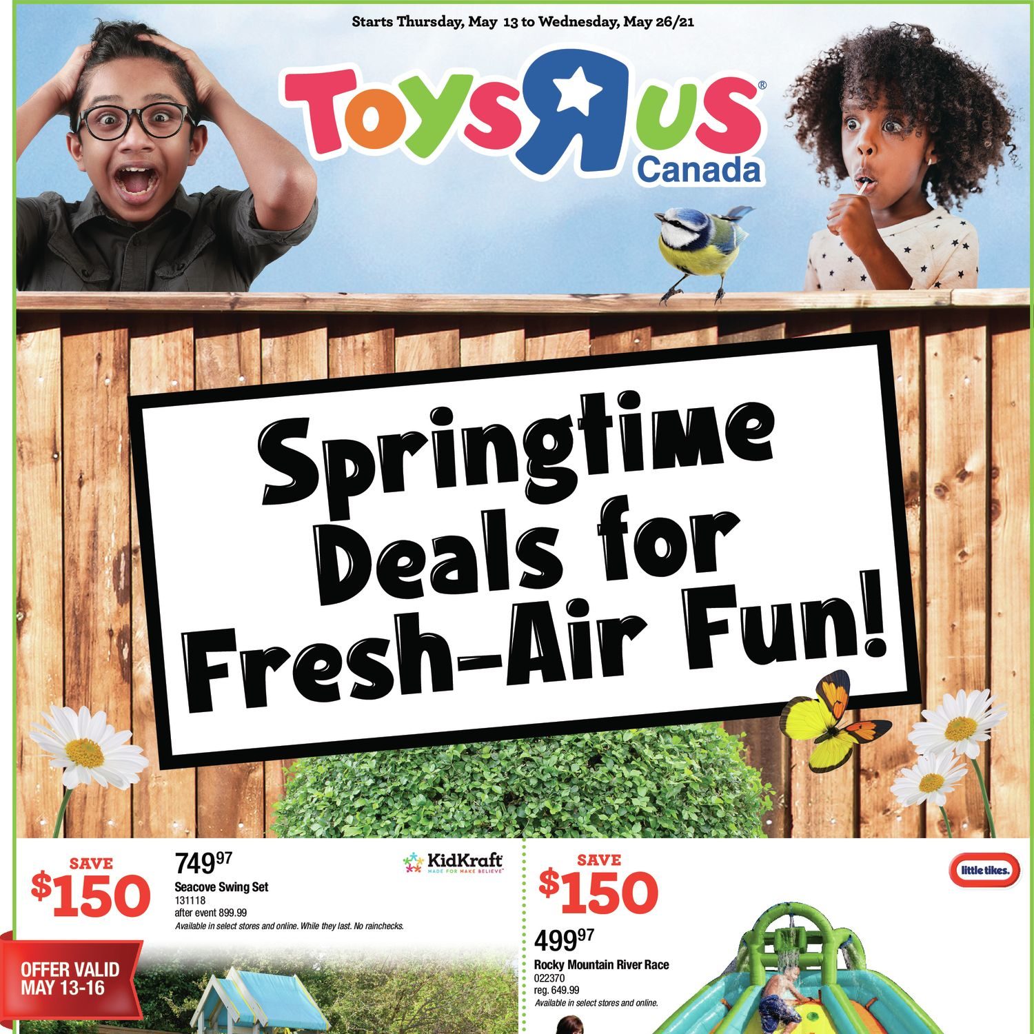 Toys R Us Weekly Flyer - Springtime Deals For Fresh-Air Fun - May 13 ...