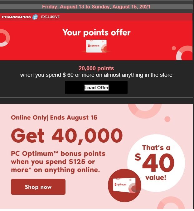 PC Optimum Discussion Thread 2021 - Page 89 - RedFlagDeals.com Forums