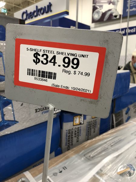 [Princess Auto] HOT!! 5-Shelf Galvanized Steel Shelving Unit 36x18x72 ...