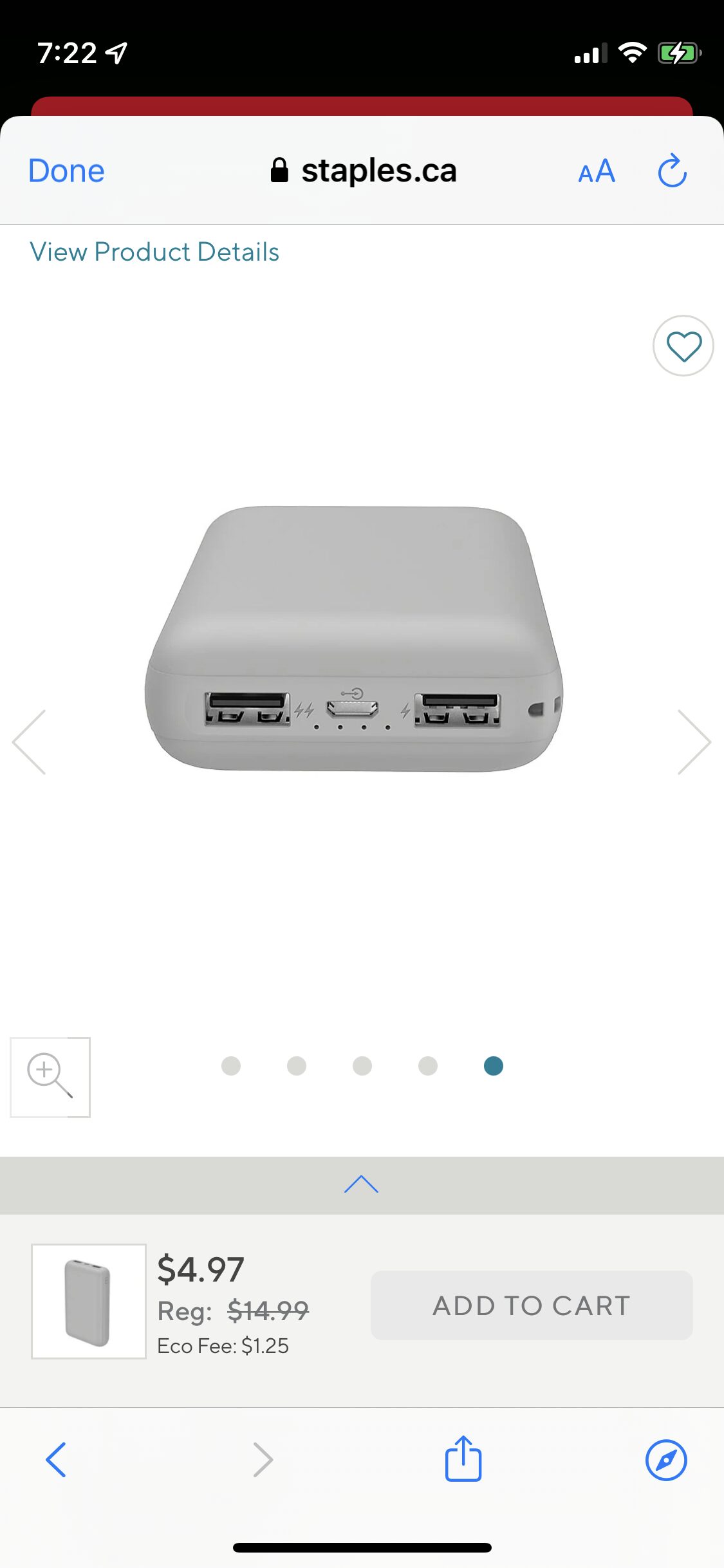 [Staples] 5.67$ Artikl 10,000 mAh Powerbank - IN STORE - Page 2 ...