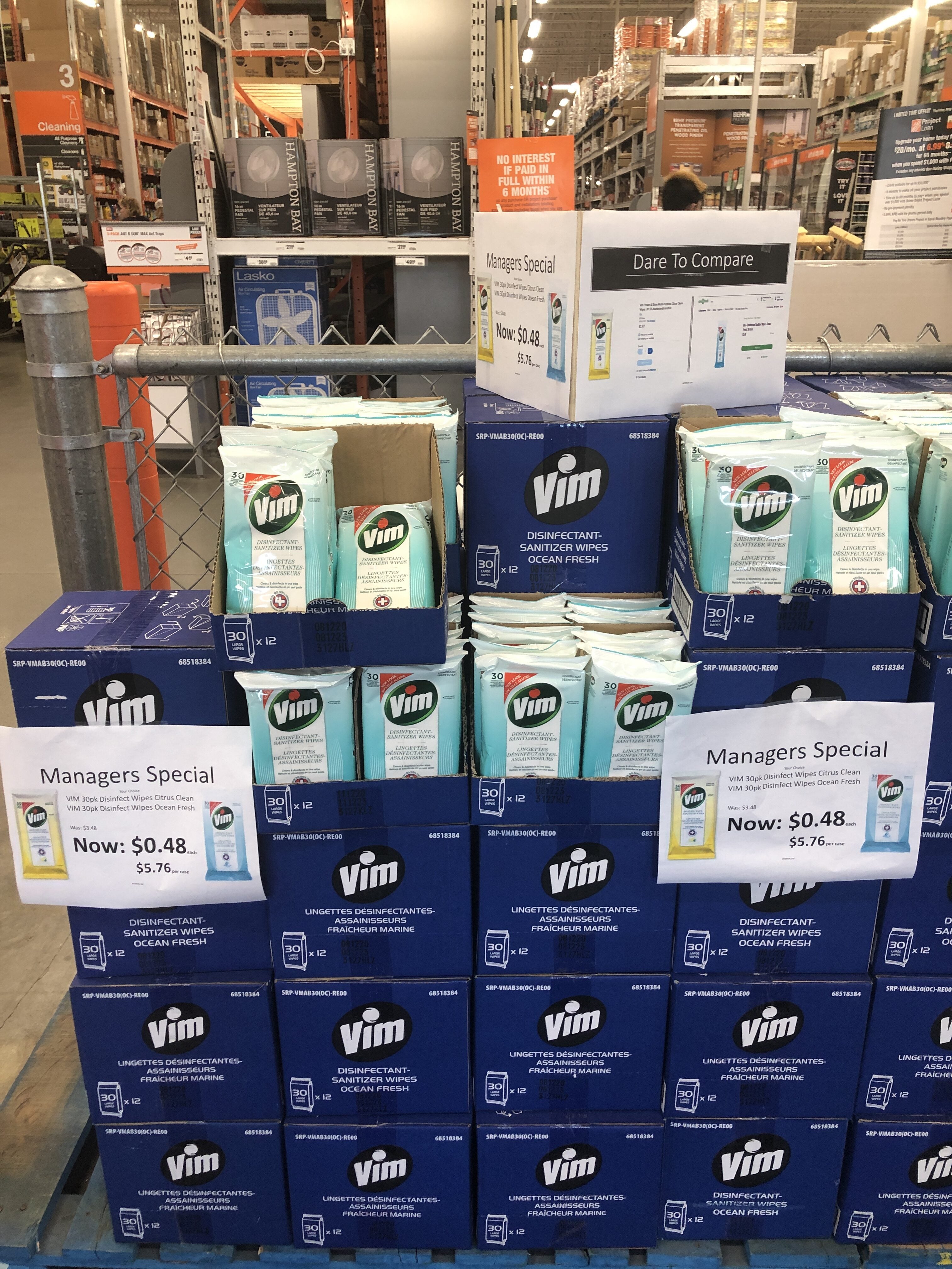 [Home Depot] Vim disinfectant wipes packets 49cents - RedFlagDeals.com ...
