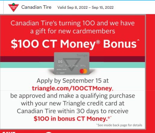 Canadian Tire Triangle Credit Cards - Page 398 - RedFlagDeals.com Forums