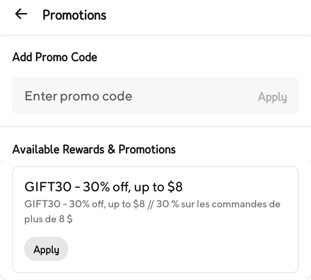 [DoorDash] Doordash coupon code GIFT30 - 30% off up to $8, min $10 ...