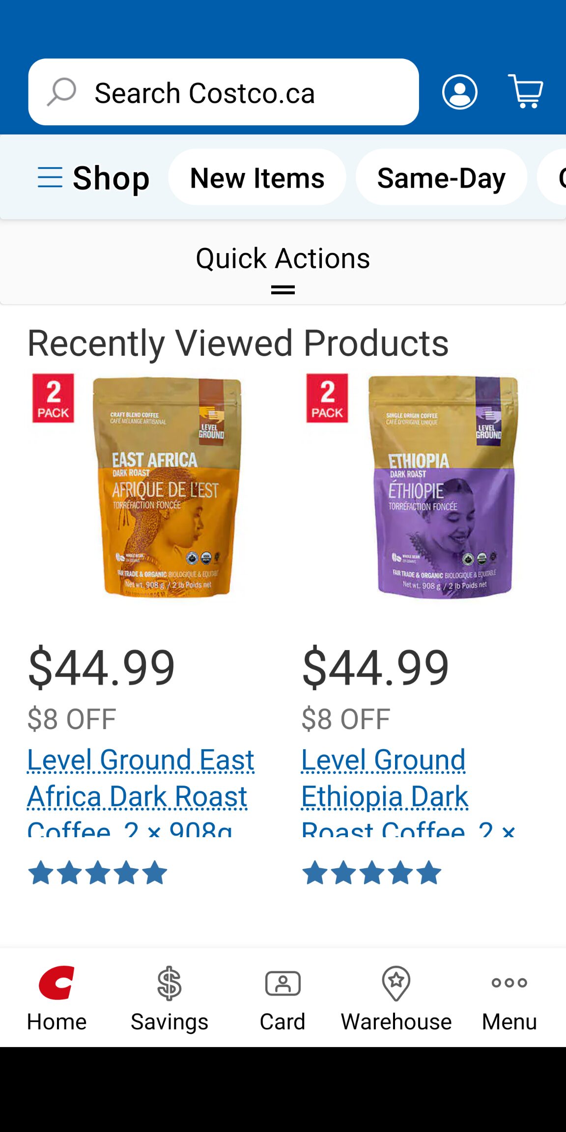 [Costco] [Black Friday] {EXPIRED} Level Ground Dark Roast Coffee Beans 2x 908g (Africa/Ethiopia ...