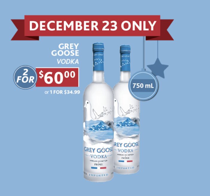 [North Central Co-op Wine Spirits Beer] Grey Goose Vodka 750 ml 2 for ...