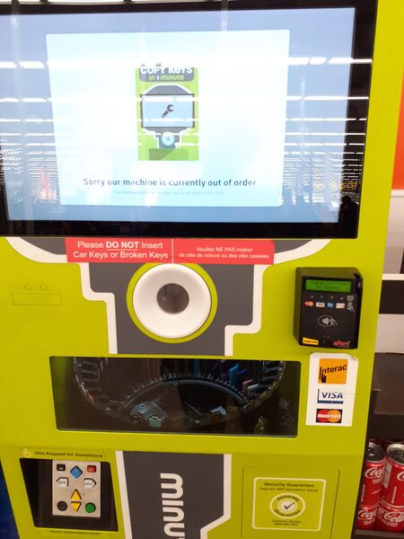 [Minute Key] FREE House Key at kiosk inside Walmart/CT/Reno Depot ...