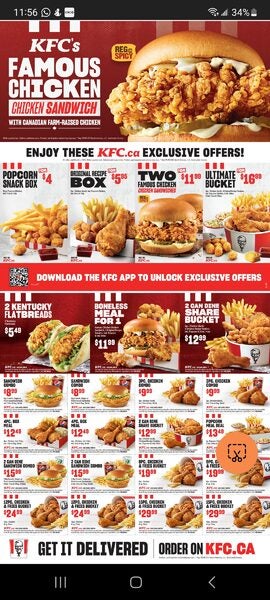 [Skip The Dishes] KFC BOGO CHICKEN BUCKETS YMMV - Page 3 - RedFlagDeals ...