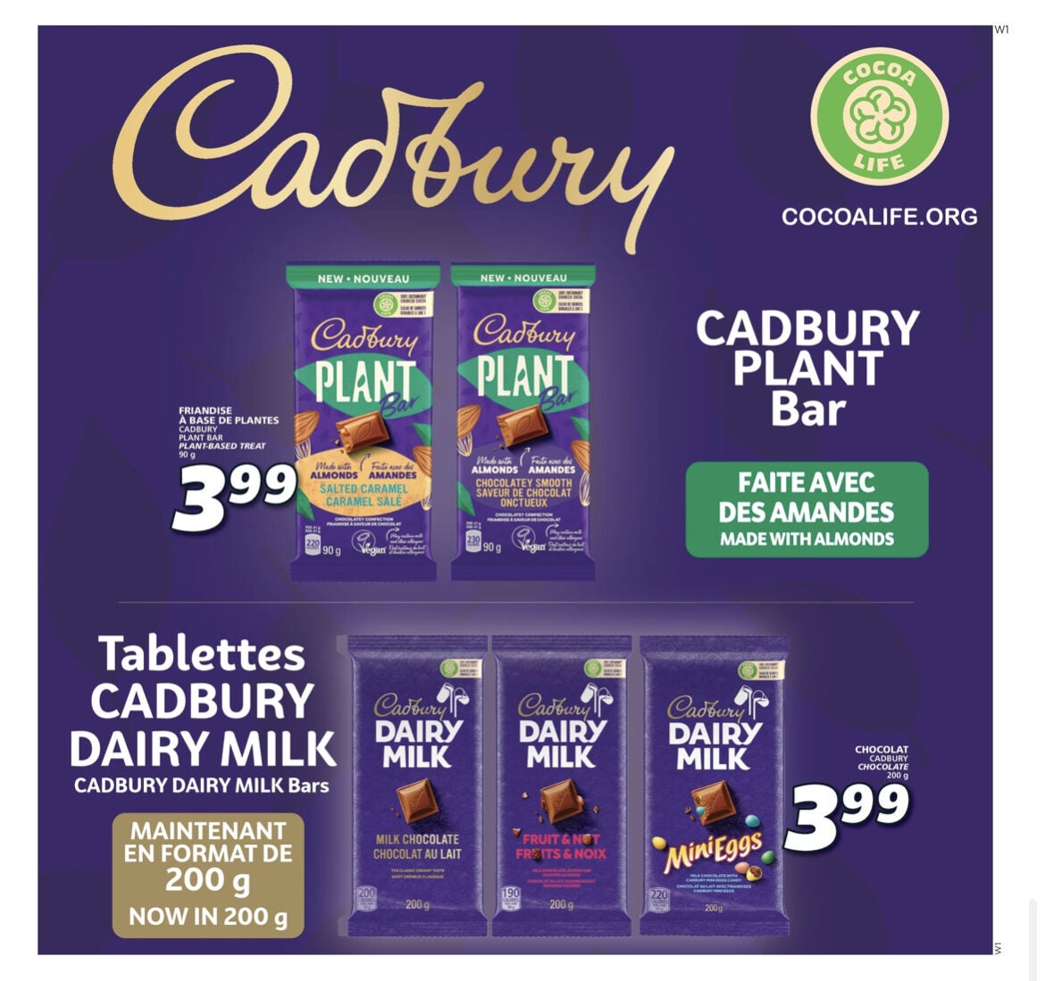 [IGA] [IGA - Quebec] Free Cadbury chocolate bar 200g YMMV ...