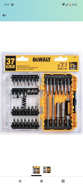 [Amazon.ca] DEWALT 37- Piece Screwdriving Set With Square Recess Mix ...