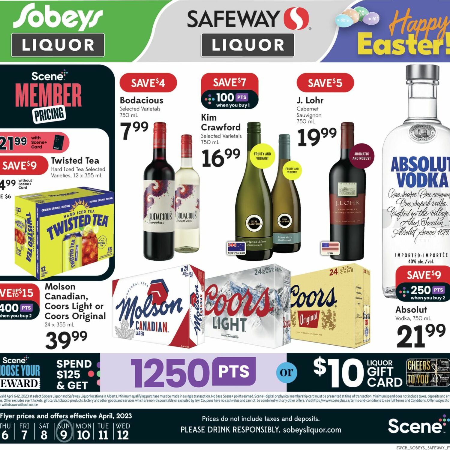 Sobeys Weekly Flyer - Liquor Specials (AB) - Apr 6 – 12 - RedFlagDeals.com