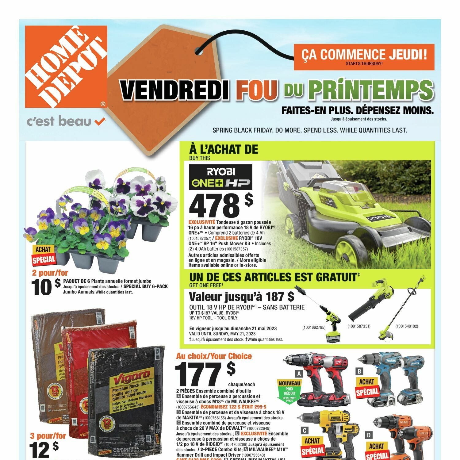 Home Depot Weekly Flyer - Weekly Deals - Spring Black Friday (QC) - Apr ...