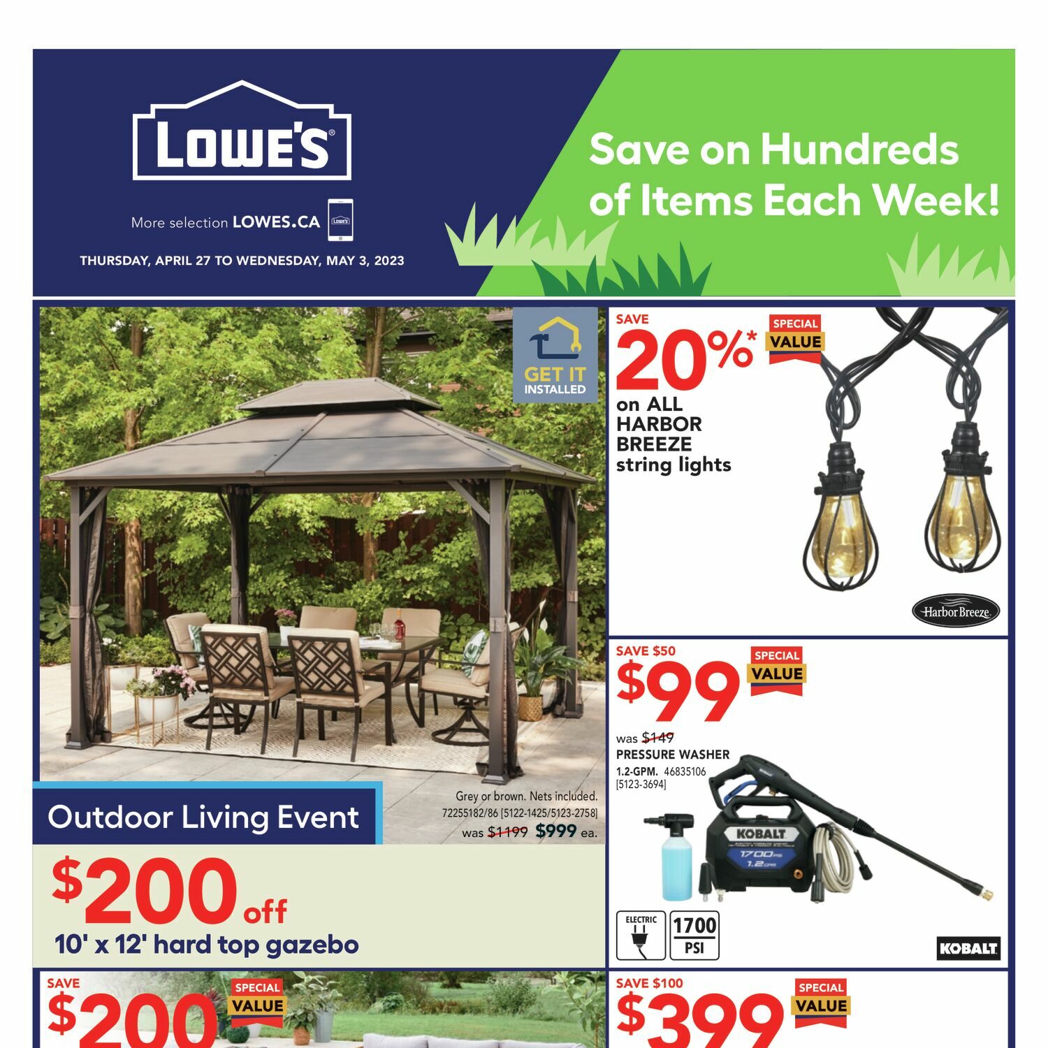Lowe's Weekly Flyer - Weekly Deals (SK/MB) - Apr 27 – May 3 ...