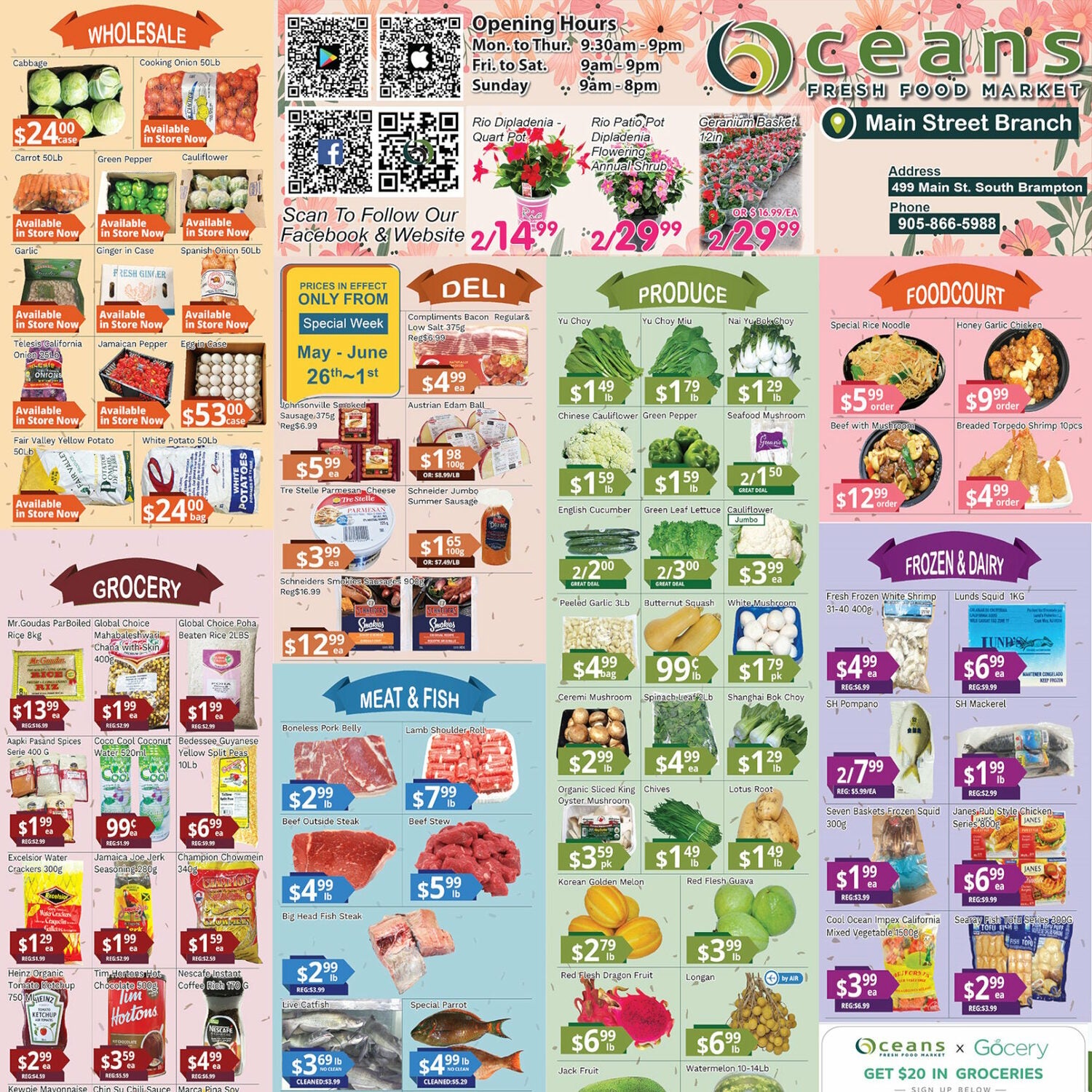 Oceans Fresh Food Market Weekly Flyer - Main St. Store Only - Weekly ...