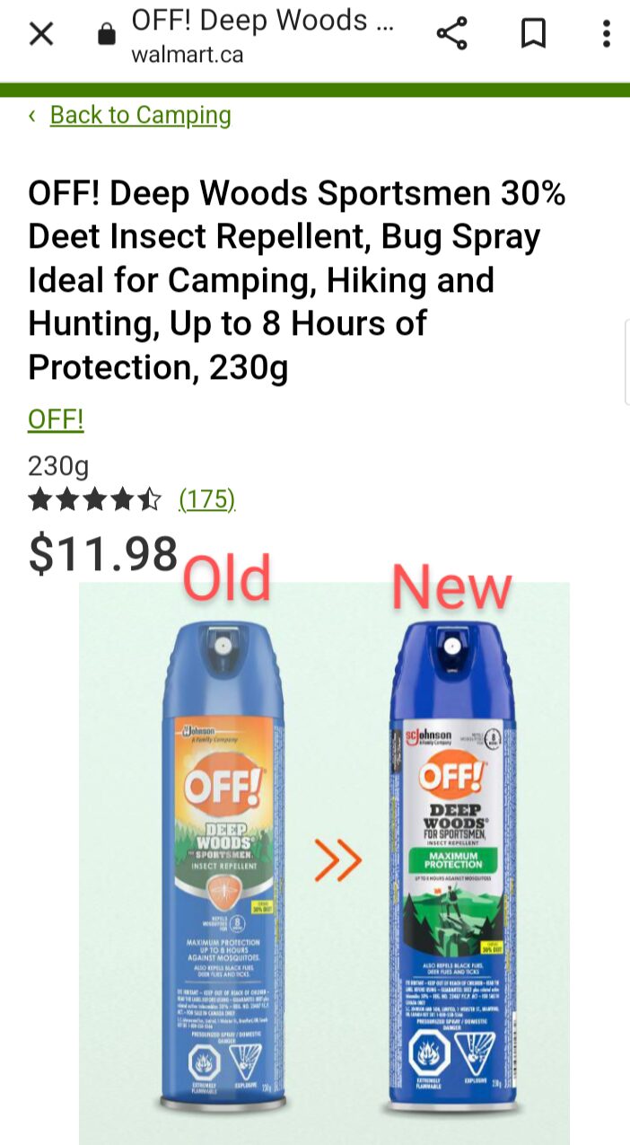 [Shoppers Drug Mart] [YMMV] OFF! Deep Woods Sportsmen 30% Deet Insect ...
