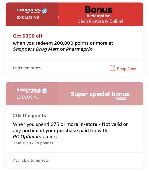 [Shoppers Drug Mart] Bonus Redemption Event: Coming June 23 to 28 ...