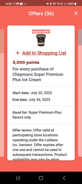 [Loblaws] Free Chapman's Super Premium Plus Ice Cream (after coupons ...