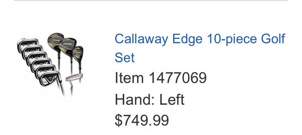 [Costco] Callaway Golf Clubs All Graphite Set - back in stock $799 ...