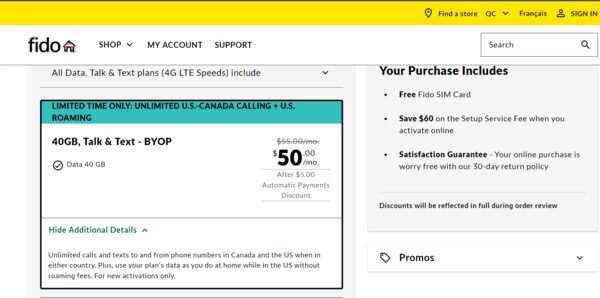 Possible Regional (Quebec) "good deal" from Fido? - RedFlagDeals.com Forums