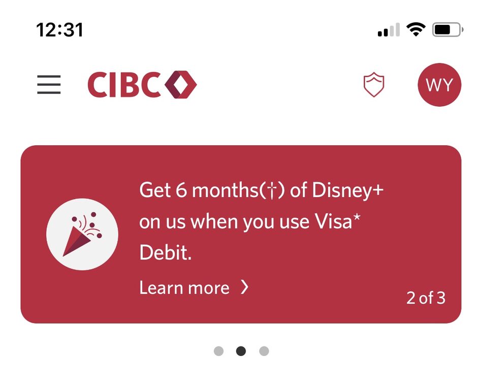 [CIBC] 6 months† of Disney+ free using the CIBC Advantage Debit Card ...