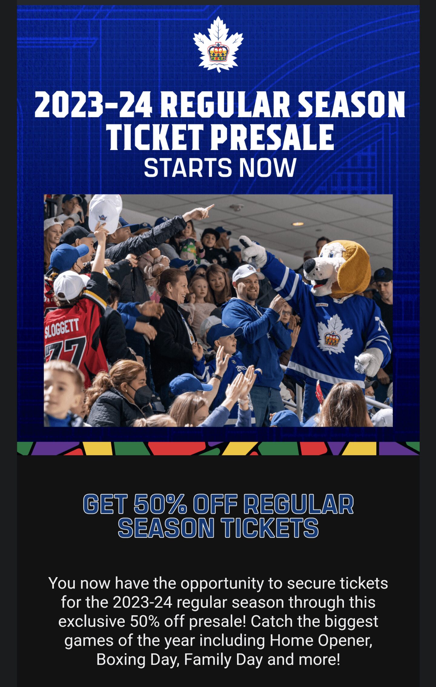  Toronto Marlies Toronto Marlies 2023 2024 Regular Season Pre Sale