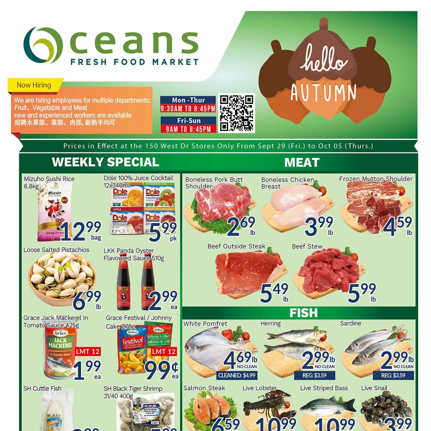 Oceans Fresh Food Market Weekly Flyer - West Drive Store Only - Weekly ...