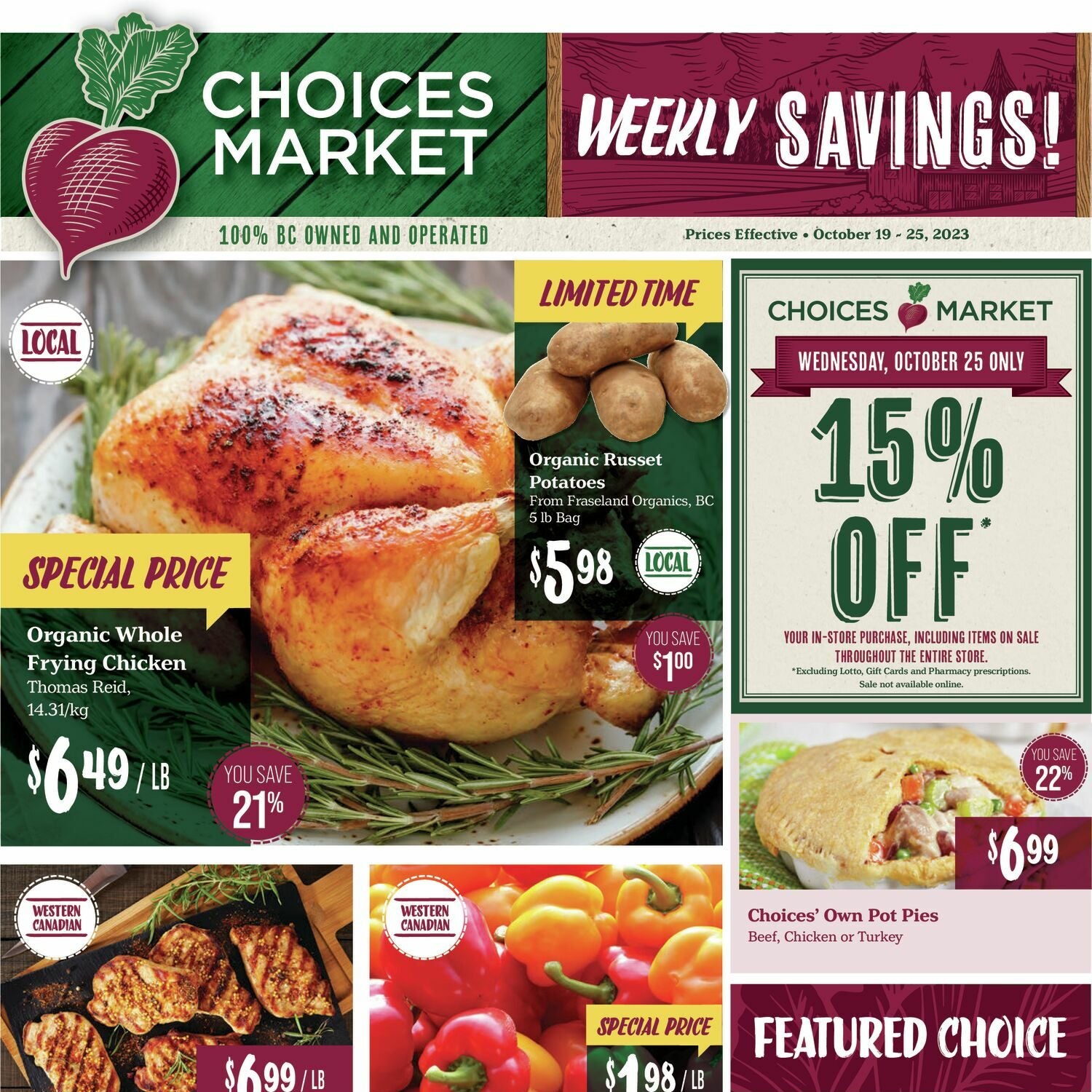Choices Markets Weekly Flyer - Weekly Specials - Oct 19 – 25 ...
