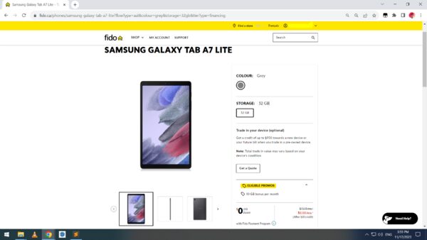 [Fido] [Fido] 4GB LTE Data Plan $15, BYOD, no contract, + tablet with 2 ...