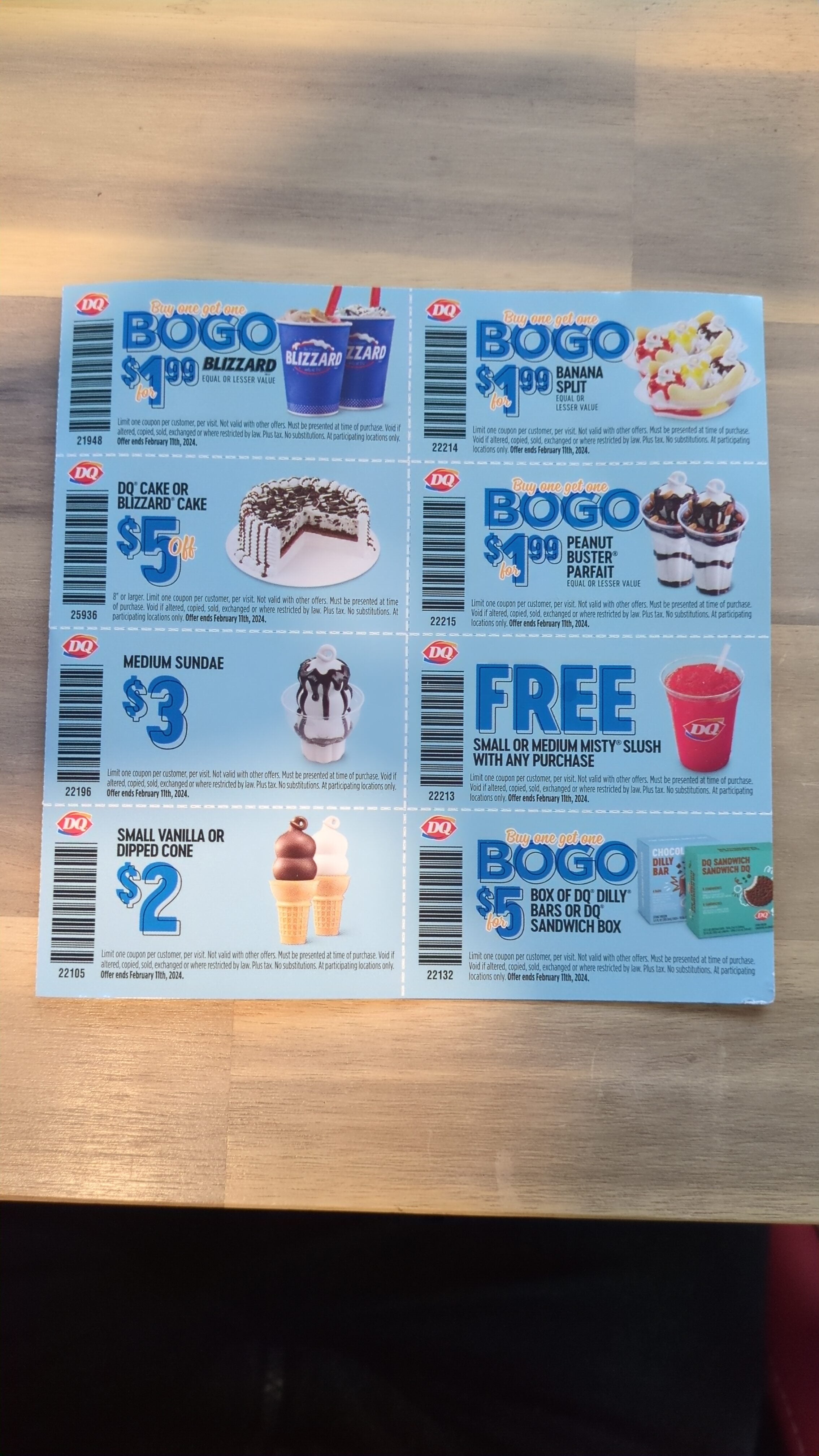 [Dairy Queen] Dairy Queen DQ All of Canada (except QC) bar code deals 2 ...