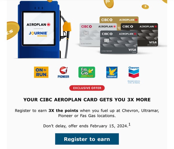 [CIBC] [Pioneer, Chevron, Ultramar, Fast Gas] TRIPLE Aeroplan Points On ...