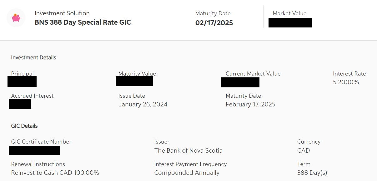 [Scotiabank] Scotiabank offers 388 Day Special Rate GIC 5.2% ...
