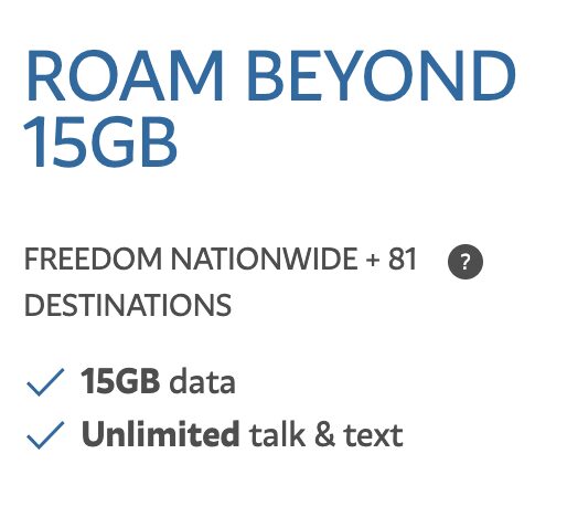 [Freedom Mobile] Limited Time: $45 15GB 5G Roam Beyond 81 Countries ...