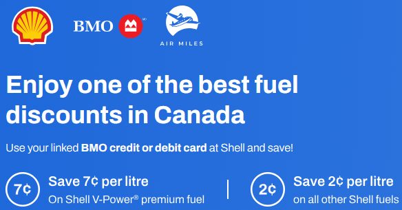 [Shell] AirMiles - BMO + Shell Benefits (Save 7¢/L on Shell V-Power ...