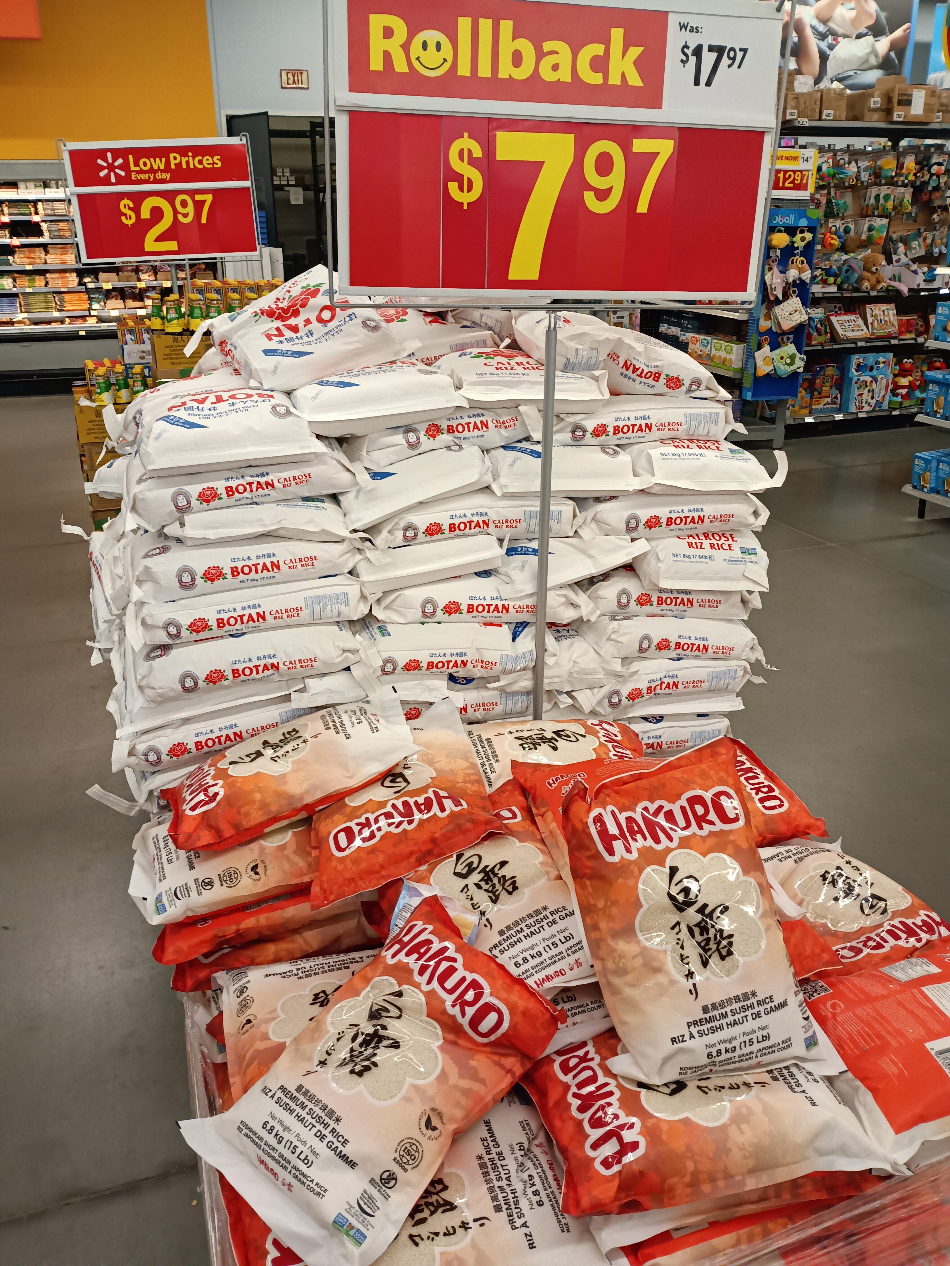 [Walmart] MARKHAM HOT DEAL - HAKURO Premium Sushi Rice ( 6.8kg ) - $7.97 (regular $17.97 ...