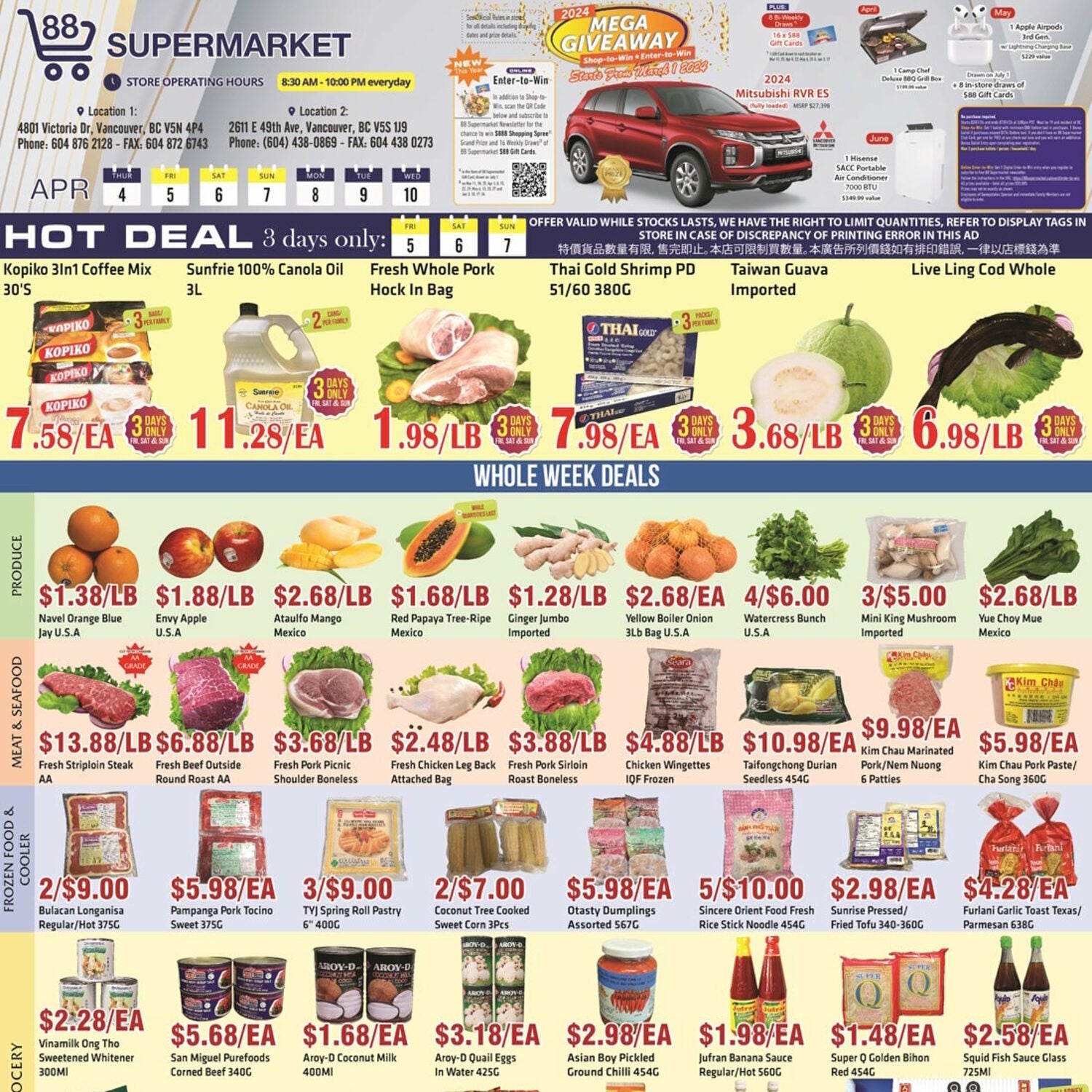 88 Supermarket Weekly Flyer - Weekly Specials - Apr 4 – 10 ...