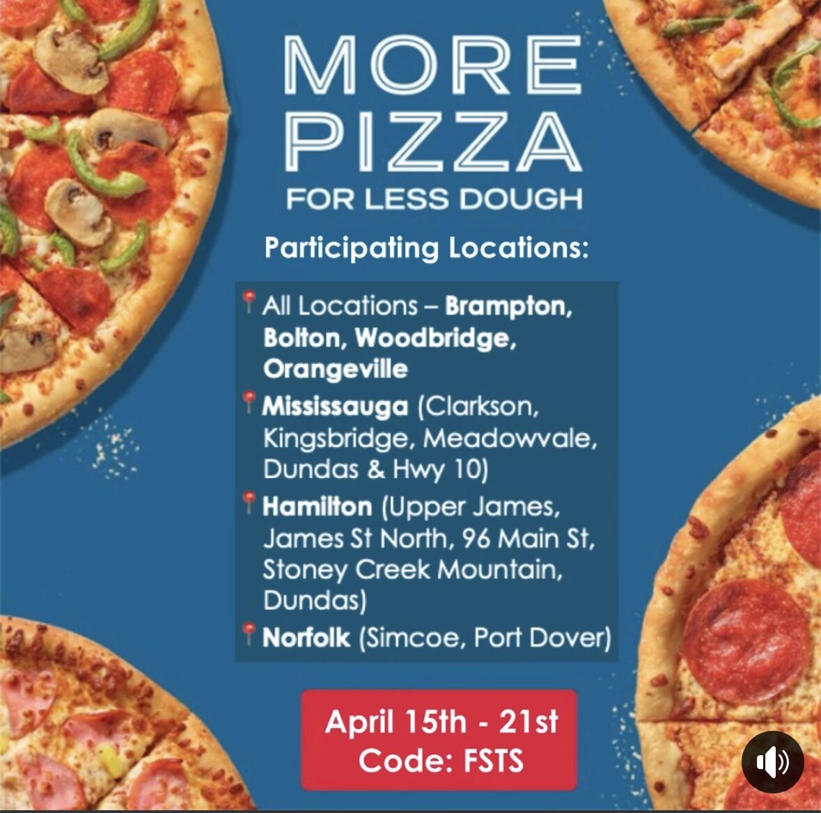 [Domino's Pizza] Medium Classic Feast pizza(Veggie, Canadian, Hawaiian ...
