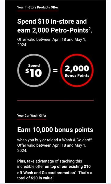 [Petro Canada] Earn 50 points (5 Cents in point) per litre also Earn ...